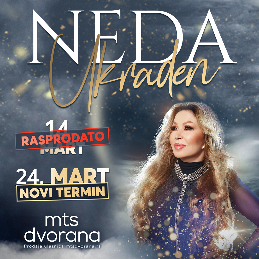 ZBOG VELIKOG INTERESOVANJA, JOŠ JEDAN KONCERT NEDE UKRADEN 26. APRILA U MTS DVORANI