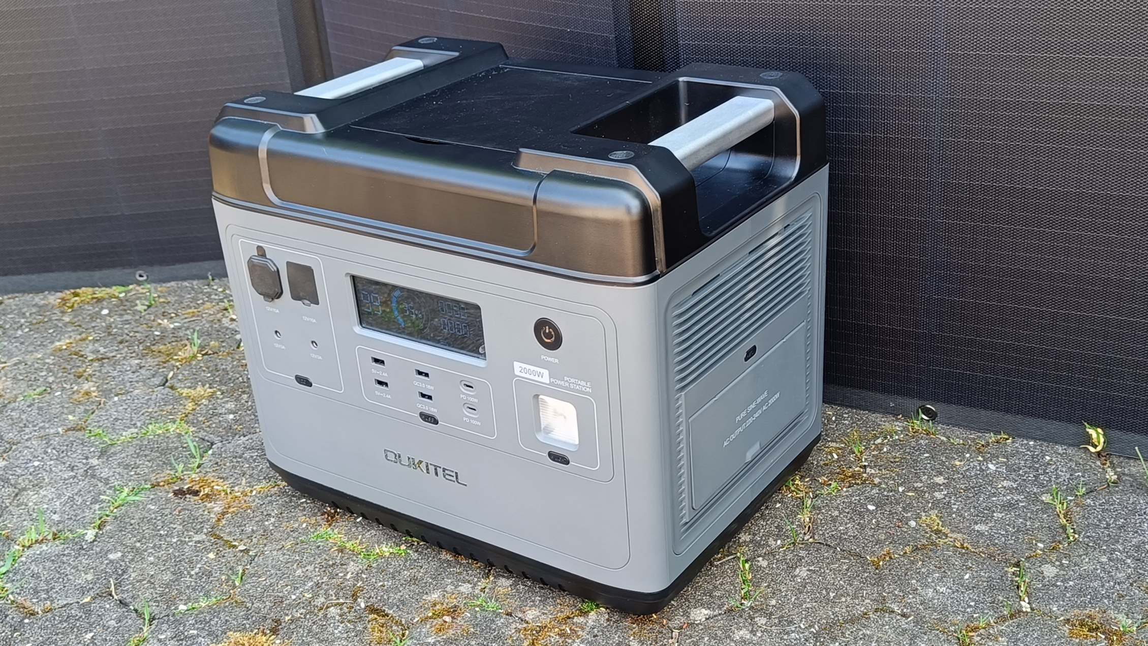 OUKITEL P2001 Powerstifaon 2000W, 2000Wh Solar Generator mit 230V 2000W Wechselstromsteckdosen ...