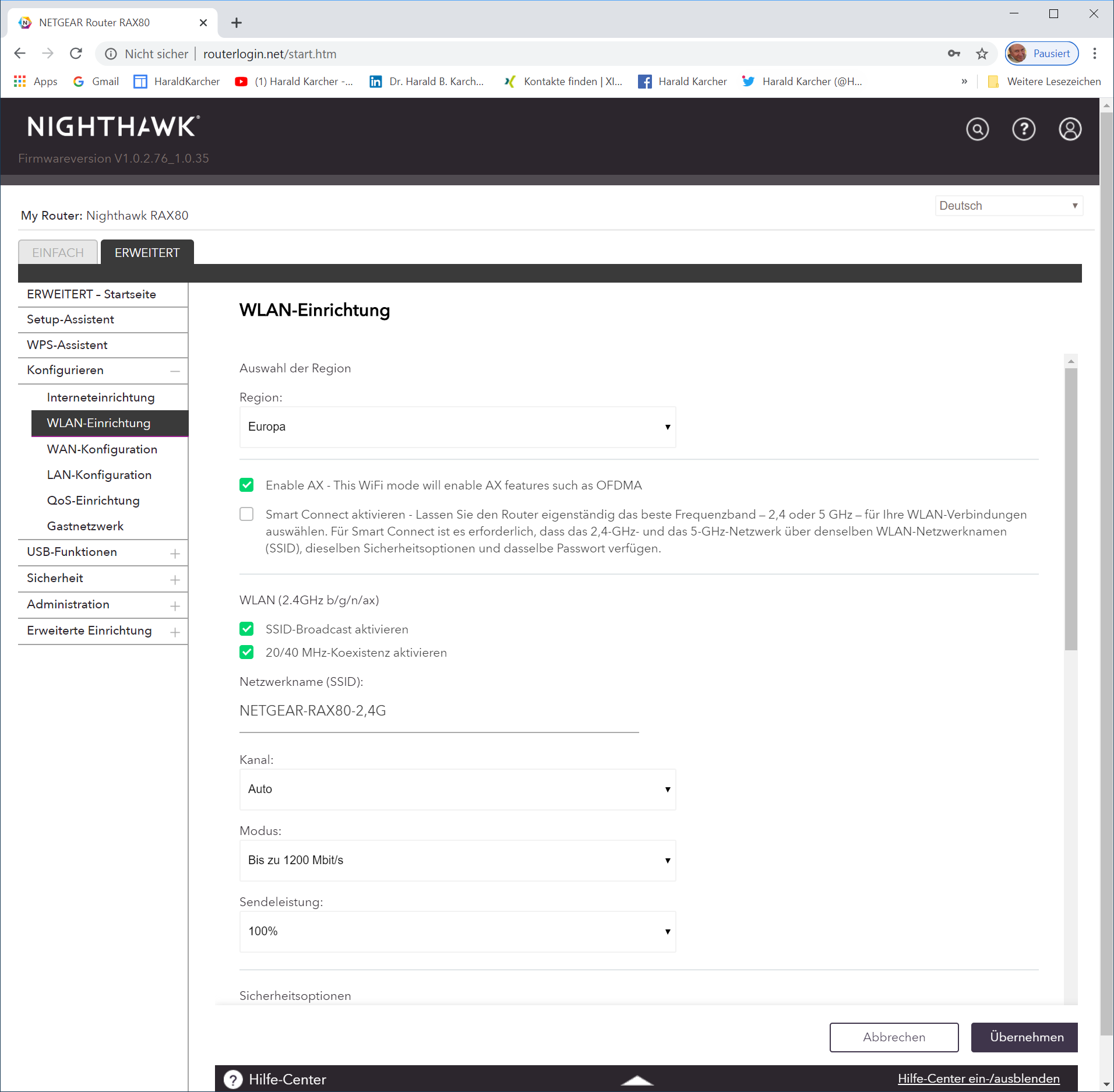 Netgear Nighthawk RAX80: Router mit Wifi-6 im Test | Heise online ...