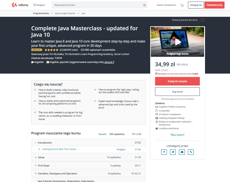 jak nauczyć się programowania java
