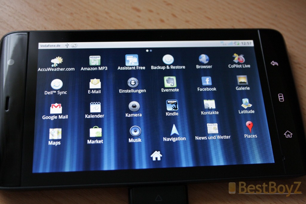 Review: Dell Streak mit Android OS 2.2 Froyo und Dell Stage | Heise ...
