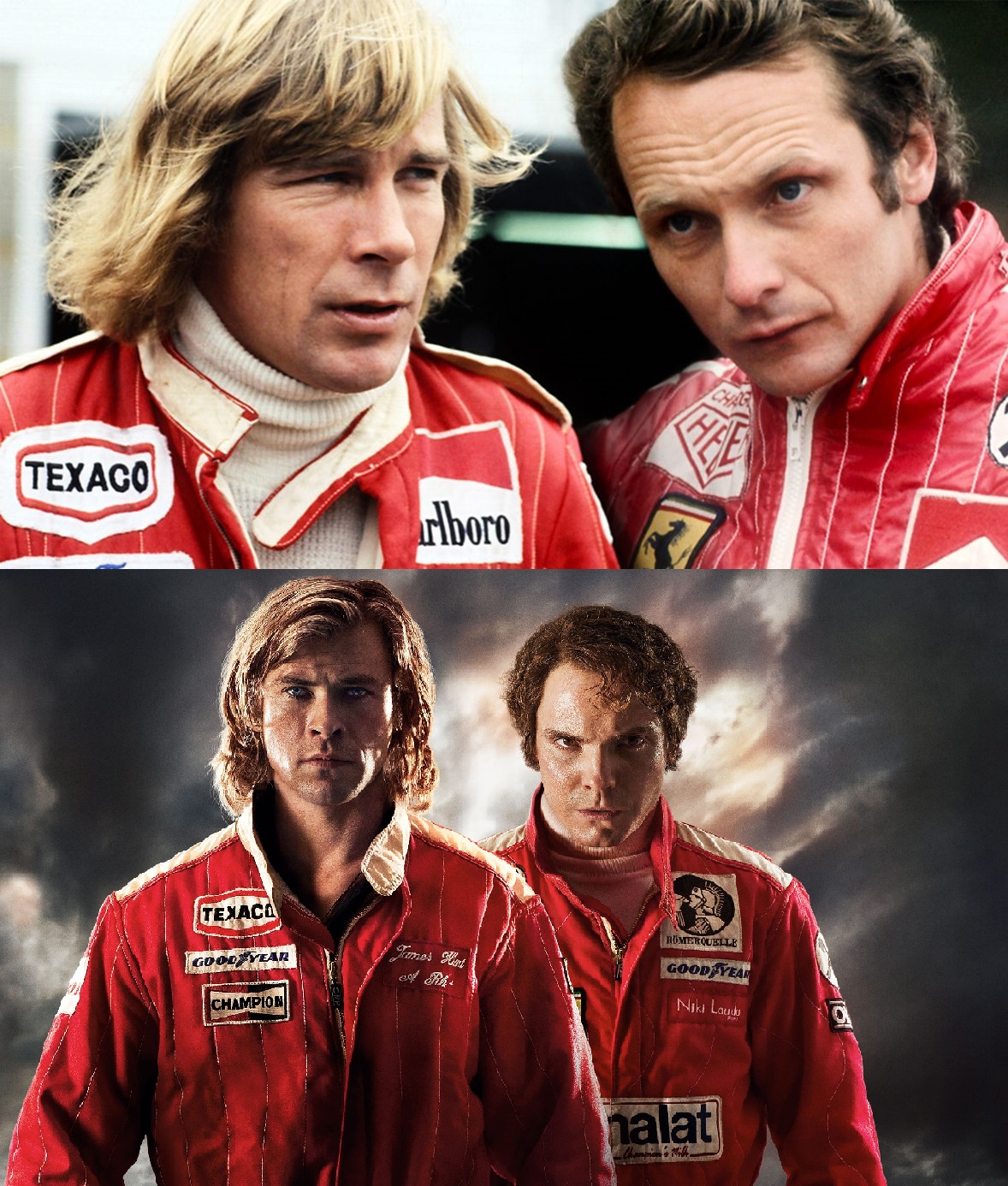 Niki Lauda brutális balesetének emlékét őrzi Chris Hemsworth és Daniel ...