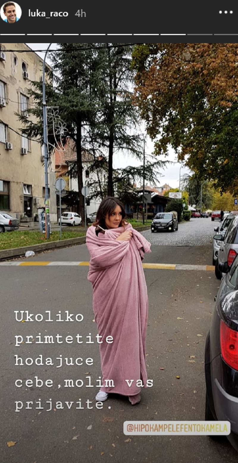 "PRIJAVITE UKOLIKO JE PRIMETITE": Luka Raco objavio sve na Instagramu ...