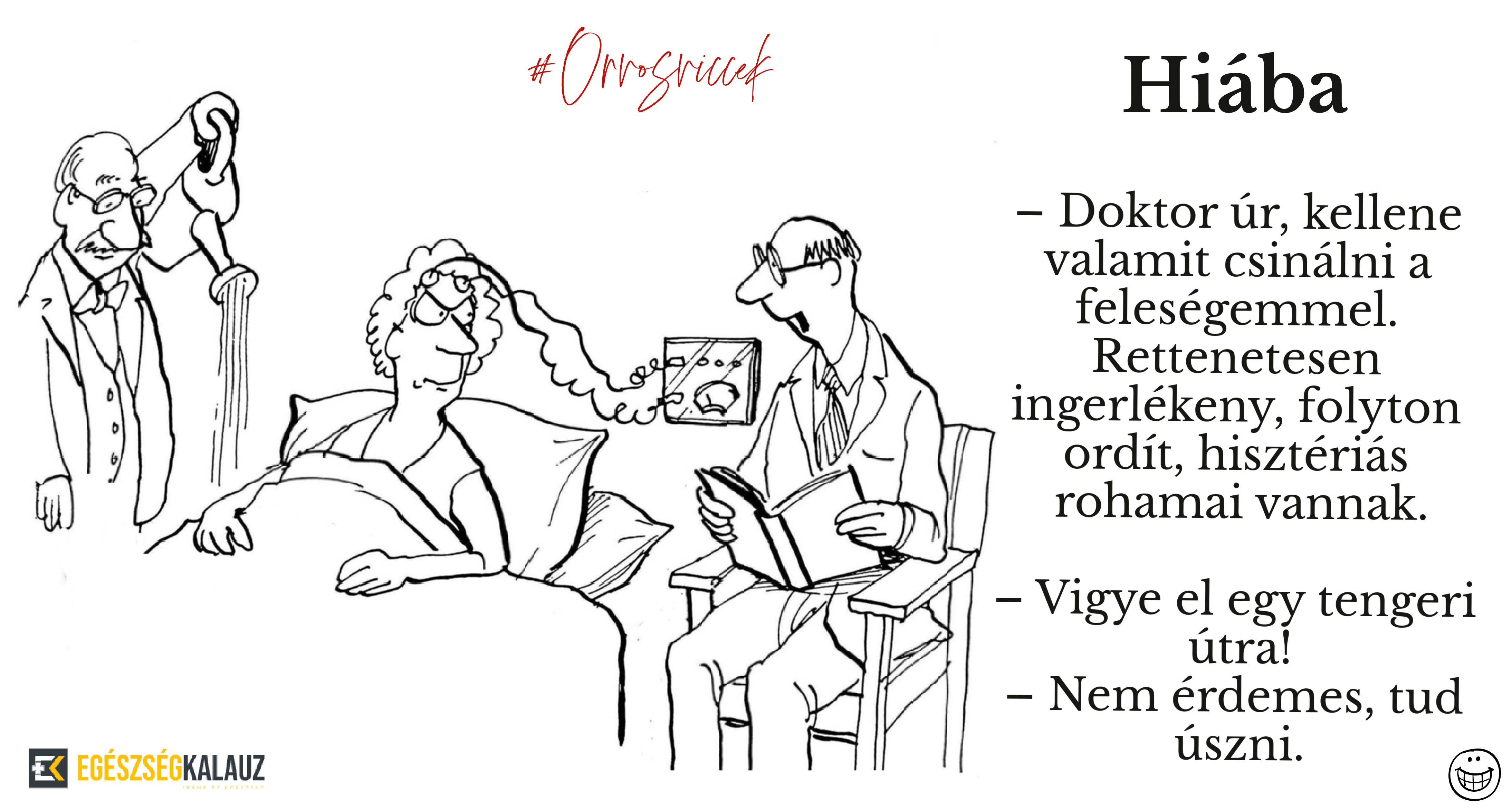 Orvos viccek, napi mosoly: hiába! | EgészségKalauz