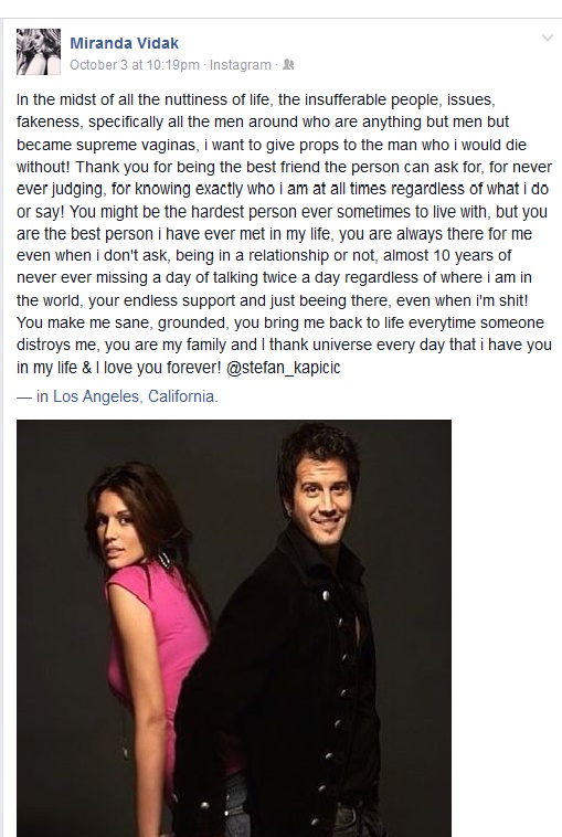 Miranda Vidak i Stefan Kapičić se pomirili?