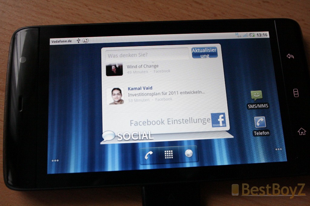 Review: Dell Streak mit Android OS 2.2 Froyo und Dell Stage | Heise ...