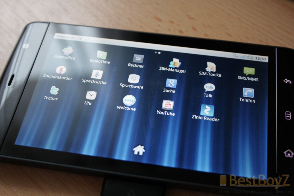 Review: Dell Streak mit Android OS 2.2 Froyo und Dell Stage | Heise ...