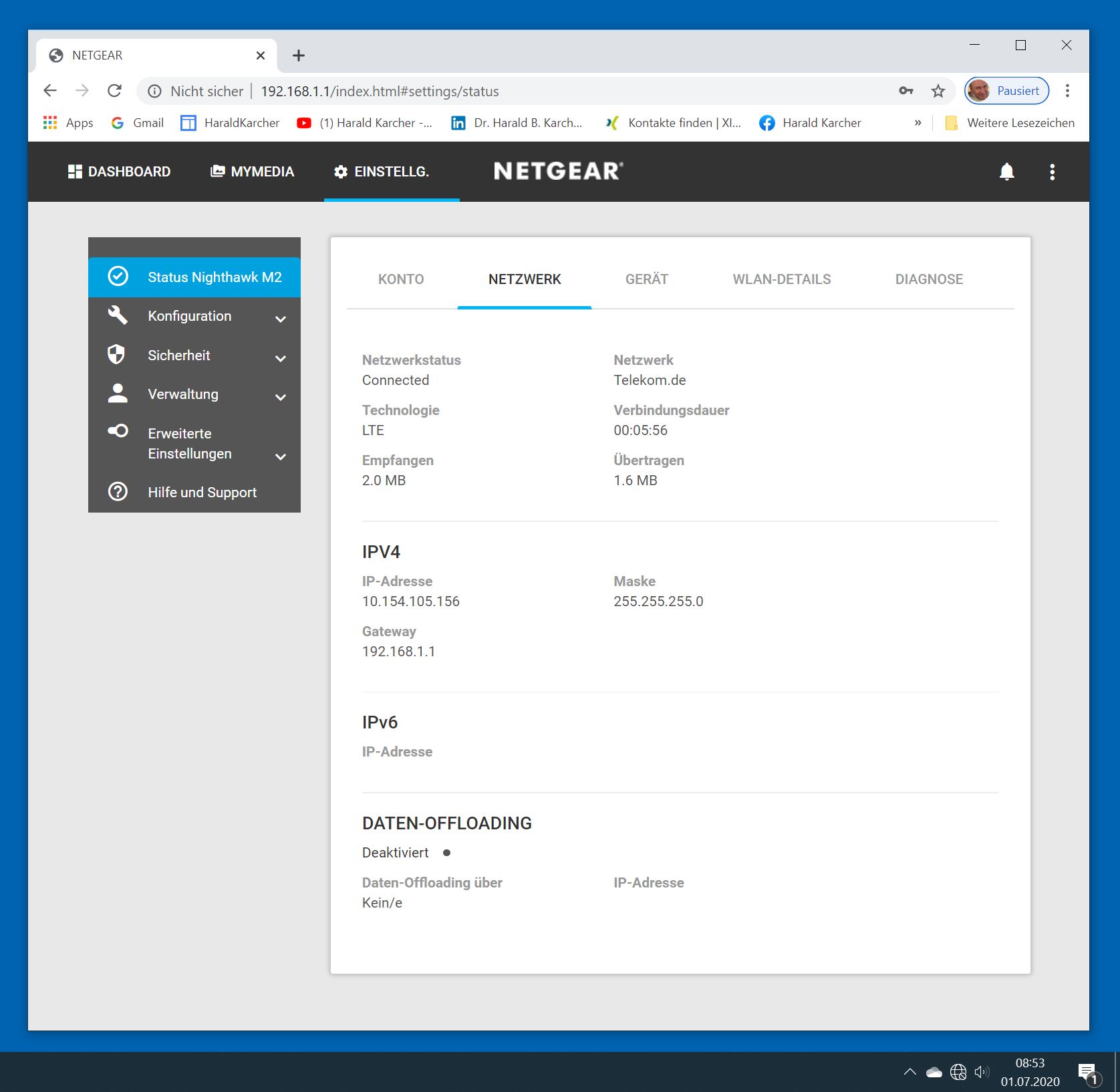 Netgear Nighthawk M2: LTE-Router mit Akku im Test | Heise online ...