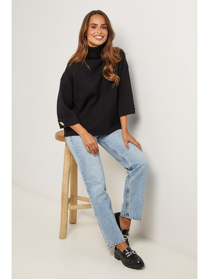 Soft Cashmere Golf w kolorze czarnym - Lamoda.pl