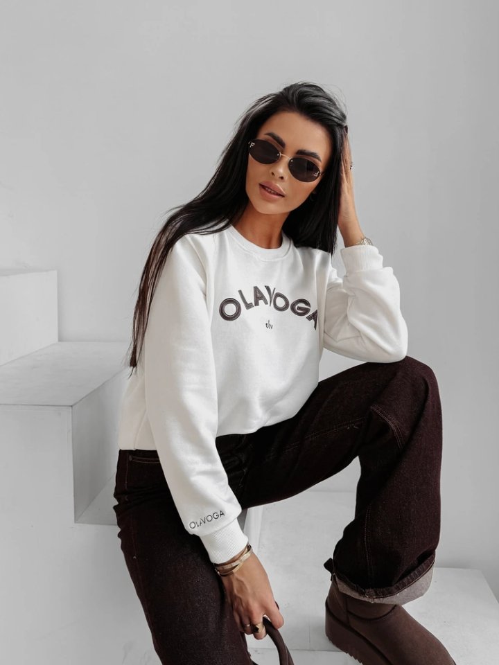 Bluza damska OLAVOGA GROV 2025 ecru - Lamoda.pl