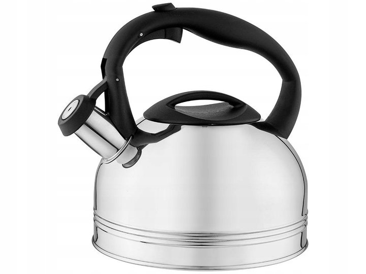 Czajnik tradycyjny stalowy Florina 2,3 l czarny, szary - Lamoda.pl