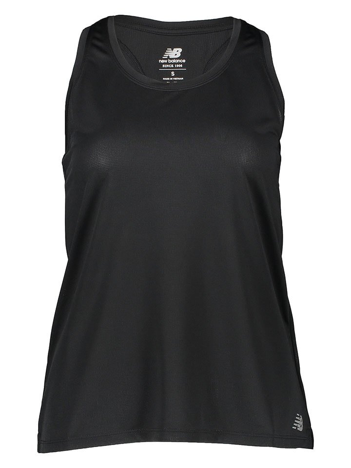 New Balance Top "Core" w kolorze czarnym do biegania - Lamoda.pl