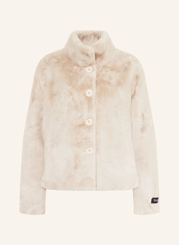 Rino & Pelle Kurtka Vie Ze Sztucznego Futra weiss - Lamoda.pl