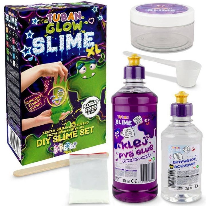 Tuban Glow Slime XL Zestaw Diy Do Samodzielnego Przygotowania Slime ...