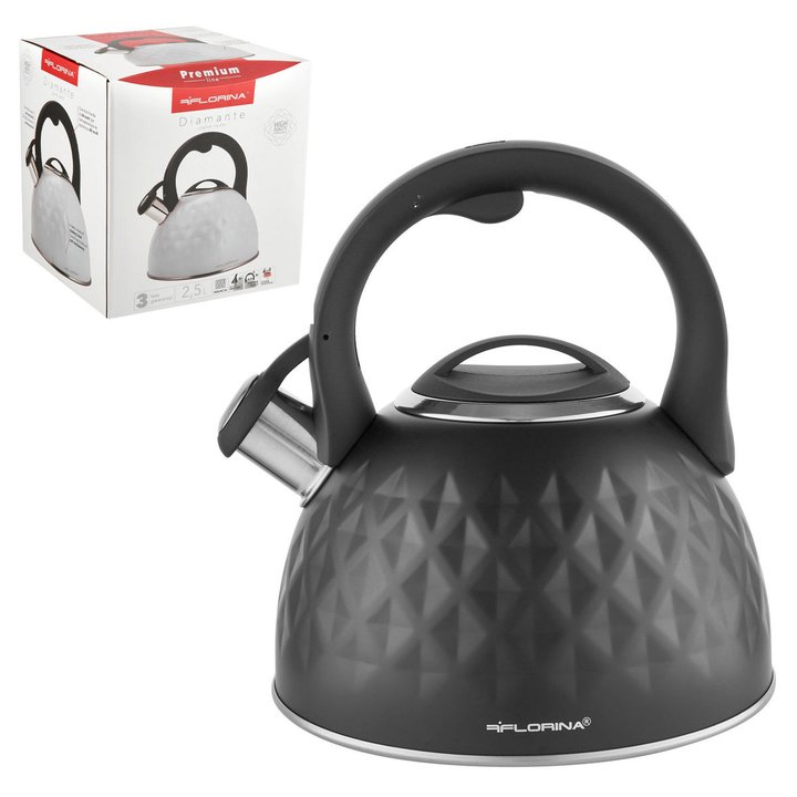 Czajnik nierdzewny Florina Diamante 2,5 l indukcja - Lamoda.pl