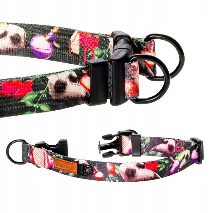 SZEROKA OBROŻA mocna taśma BEZPIECZNA duży pies XL 30 mm Ukory ...