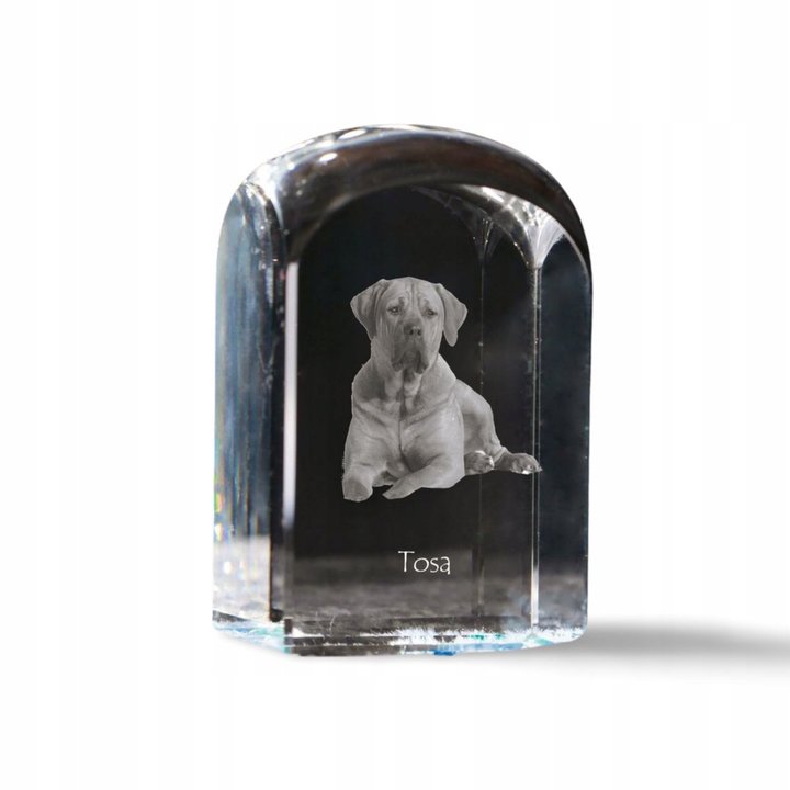 Art-Dog Tosa Inu, Tosa-inu, Mastif japoński - kryształowa kostka ze ...