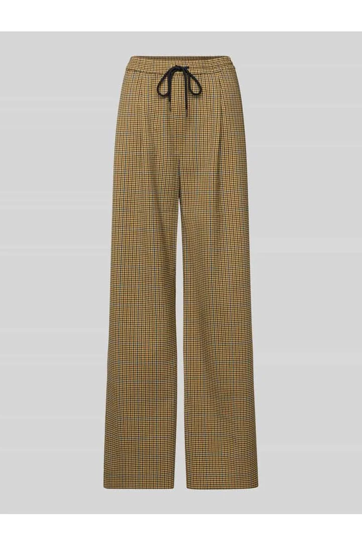 Gestuz Spodnie materiałowe z elastycznym pasem model chicca - Lamoda.pl