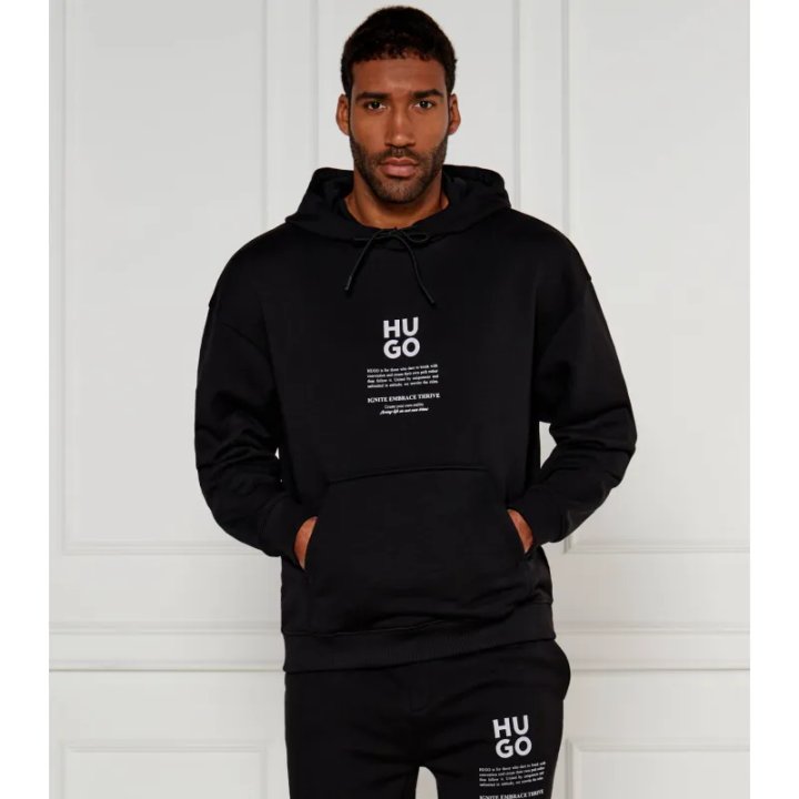 HUGO Bluza Dflohood | Regular Fit - Lamoda.pl