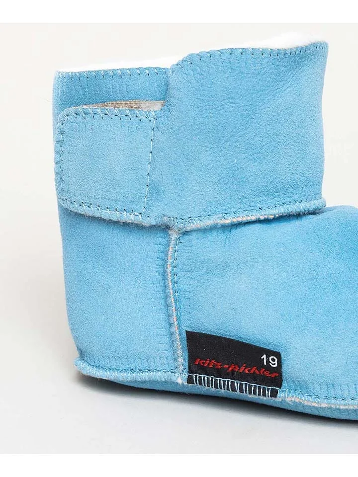 Kitz-pichler kitz pichler Kozaki w kolorze błękitnym z wełny jagnięcej ...