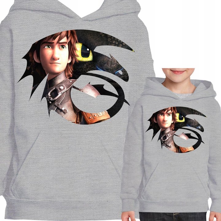 FabrykaWydruku 3062 Bluza Z Kapturem Jak Wytresować Smoka 128 - Lamoda.pl