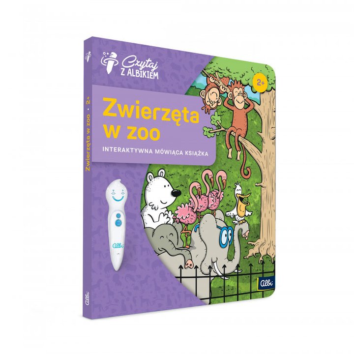 Czytaj z Albikiem, Zwierzęta w zoo, interaktywna mówiąca książka ...