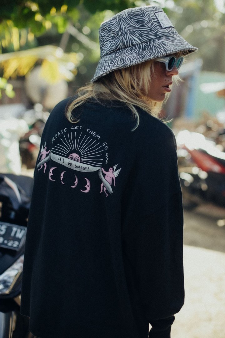 Surf Inc. Let Angels Surf LS - Acid Black - Lamoda.pl