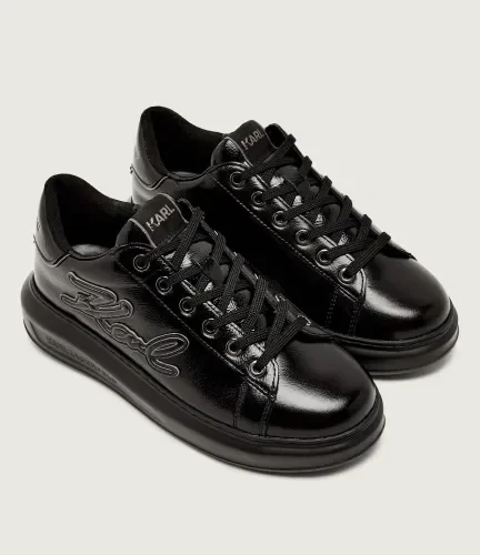 Karl Lagerfeld Skórzane sneakersy KAPRI Signia Emboss - Lamoda.pl