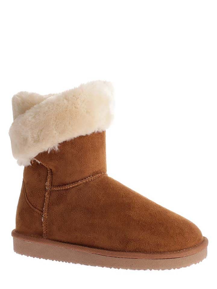 ISLAND BOOT Botki "Arine" w kolorze jasnobrązowym - Lamoda.pl