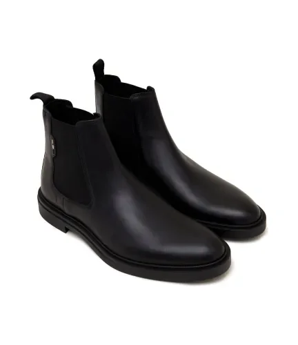 BOSS BLACK Skórzane sztyblety Calev_Cheb - Lamoda.pl