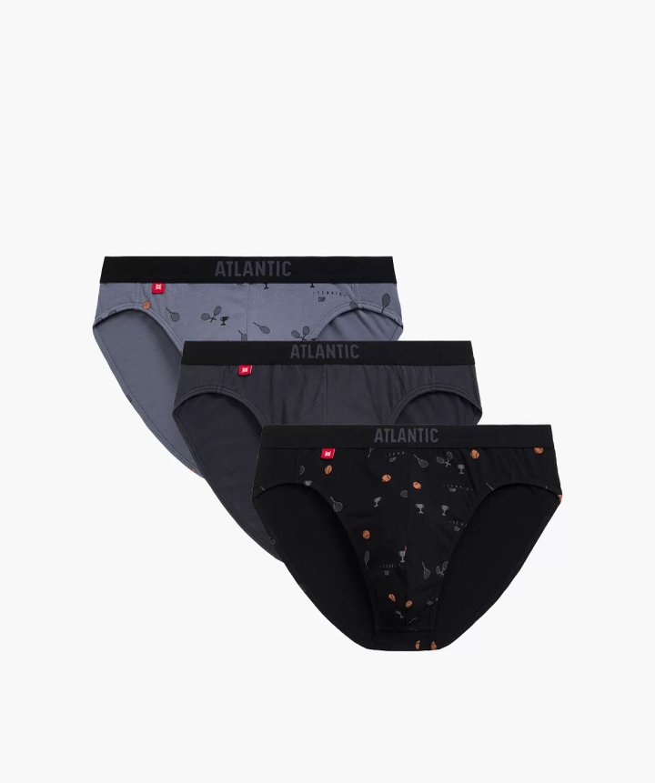 SLIPY ATLANTIC 3MP-171 JZ24 CZA/GRF/NIE - Lamoda.pl