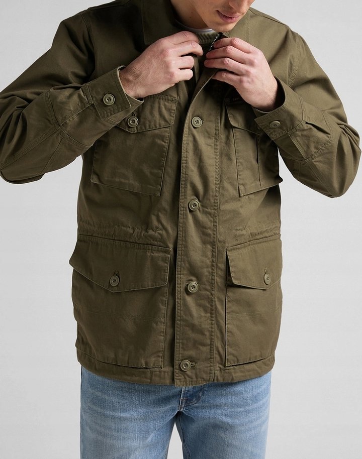 Lee Field Jacket Brindle Green L86WPKUA M - Lamoda.pl