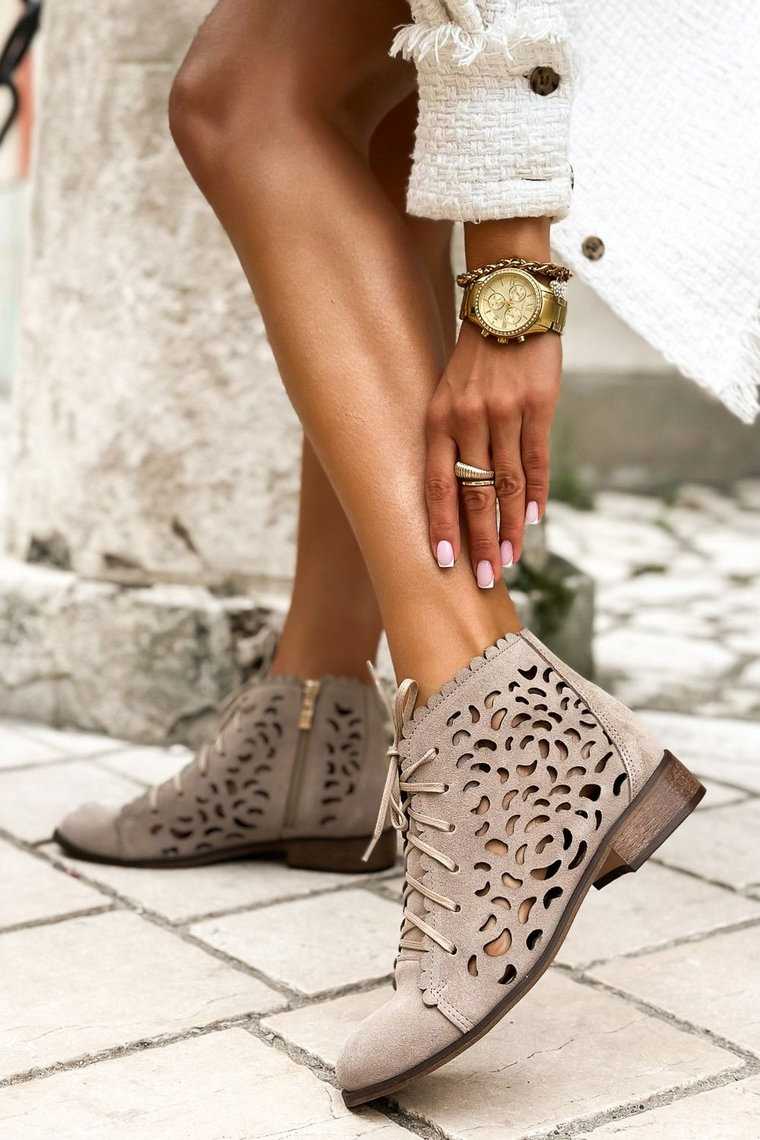 Botki Ażurowe | Kolekcja Damska Jesień 2024 | Lamoda.pl