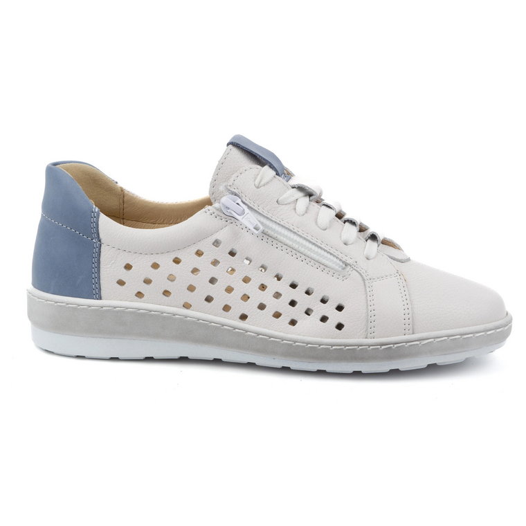 Wasak Półbuty damskie sneakersy skórzane 0720W białe - Lamoda.pl