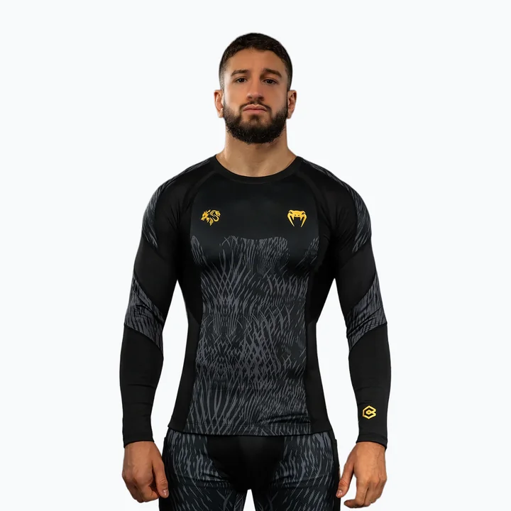Rashguard longsleeve męski Venum x Chimaev Rashguards black/grey ...