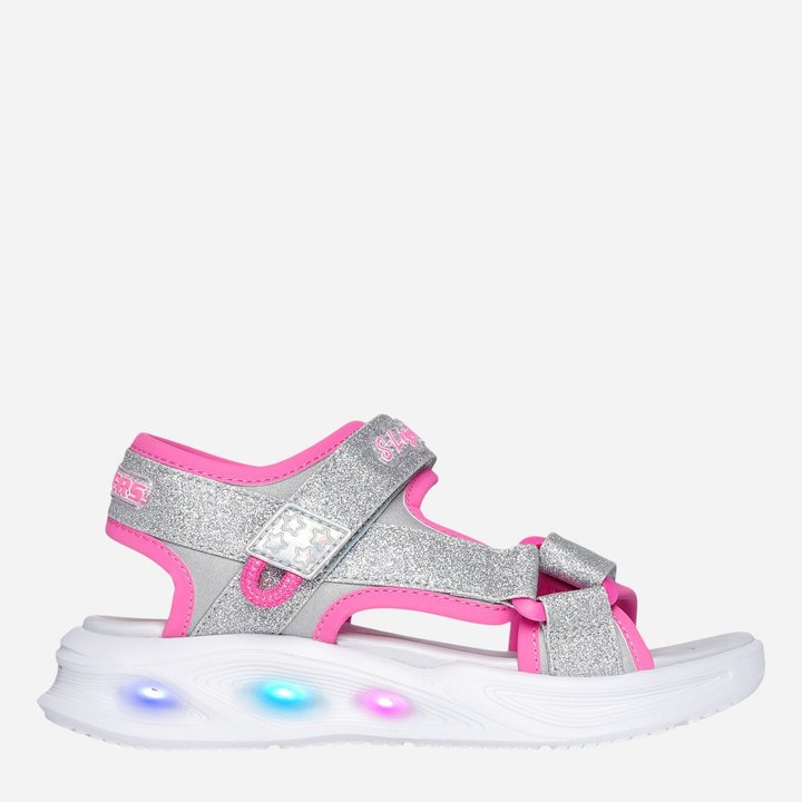 Sandały dziecięce dla dziewczynki Skechers 303024L-SLHP 32 Srebrne ...