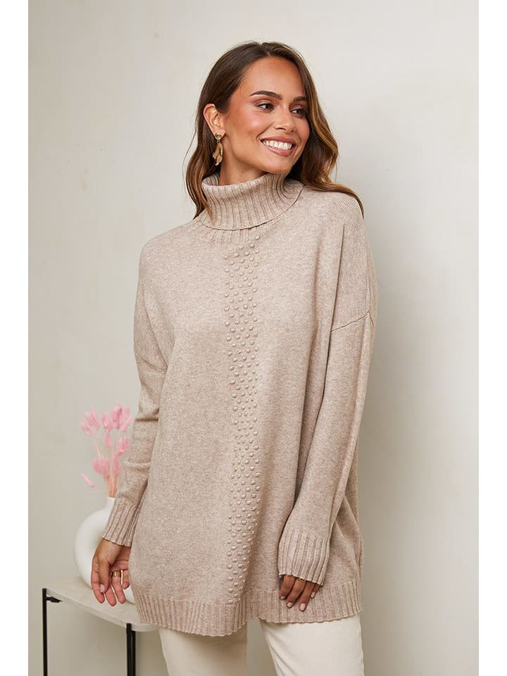 Soft Cashmere Golf w kolorze karmelowym - Lamoda.pl