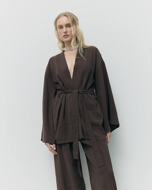 Pakamera Kimono Pekin choclate modal - Lamoda.pl