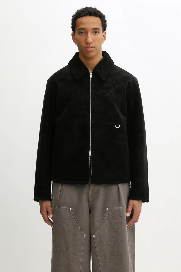 Represent kurtka Shearling Jacket kolor czarny przejściowa oversize ...