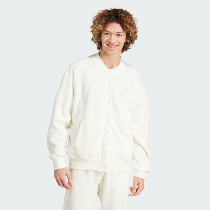 Adidas Elevated ALL SZN Terry Loop Bomber Jacket - Lamoda.pl