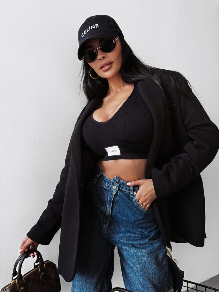 Marynarka damska OLAVOGA SAKKO 2025 czarna - Lamoda.pl