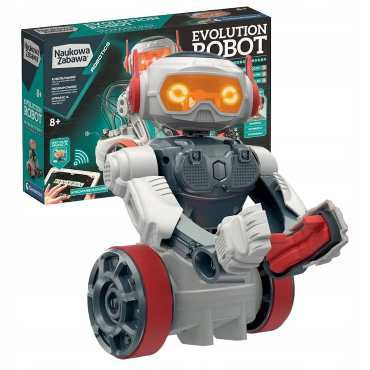 CLEMENTONI ROBOTICS EVOLUTION ROBOT INTERAKTYWNY ROBOT PROGRAMOWALNY 8 ...