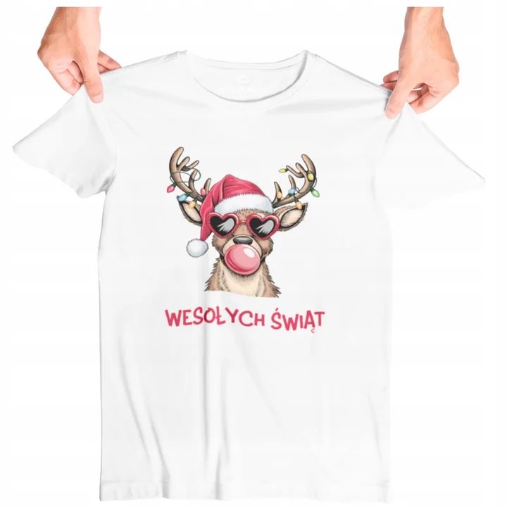 Inna (Inny) Koszulka Świąteczna Na Święta Mikołaja Renifer Premium ...