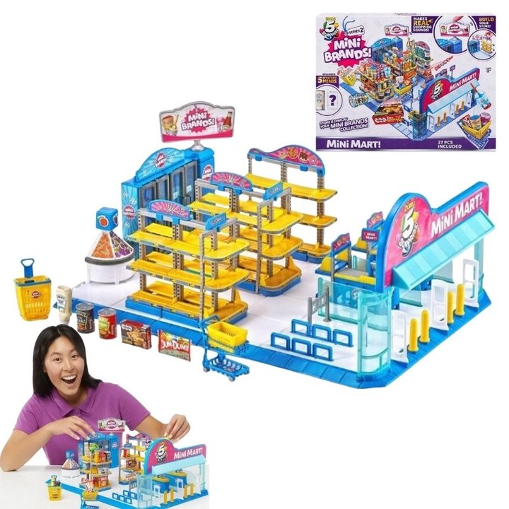 Zuru Mini Brands! 5 Surprise Zestaw Global Mini Mart Supermarket 3 ...