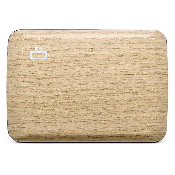 Portfel aluminiowy Ogon Designs Stockholm V2 - bamboo - Lamoda.pl