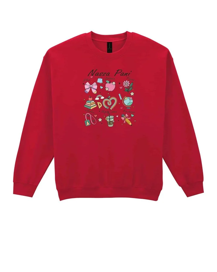 TeeLove Bluza bez kaptura Dzień Nauczyciela Cechy Super Nauczycielki ...