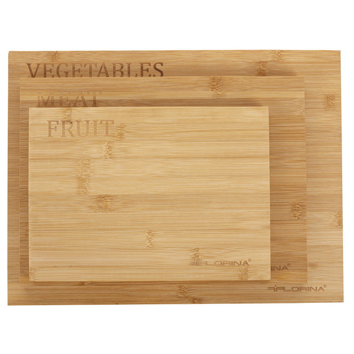 Zestaw 3 kuchennych desek bambusowych Florina Diego - Lamoda.pl