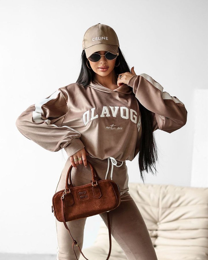 Fashionplace Komplet damski OLAVOGA HANA 2025 beż M - Lamoda.pl