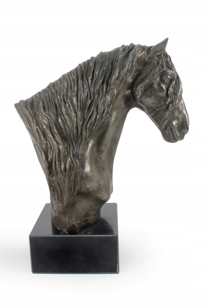 Art-Dog Koń fryzyjski - elegancka statuetka, popiersie konia na ...