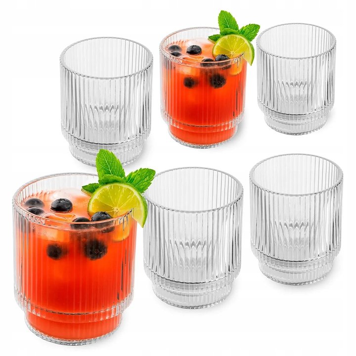 ALTOMDESIGN Szklanki do drinków napojów zestaw 6 szklanek Altom Design Selena 260 ml - Lamoda.pl